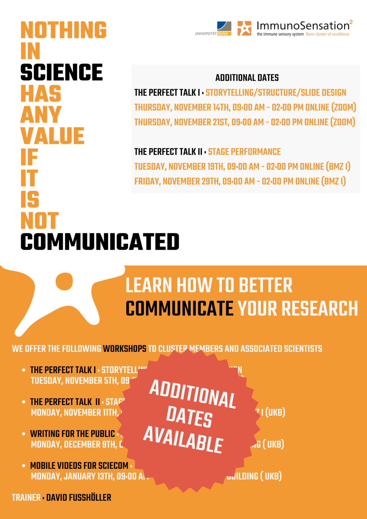 Science Communication Workshop Series